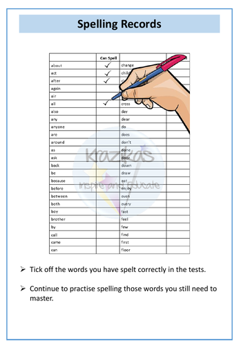 English Functional Skills - Entry Level 1 Spelling Tests | Teaching ...