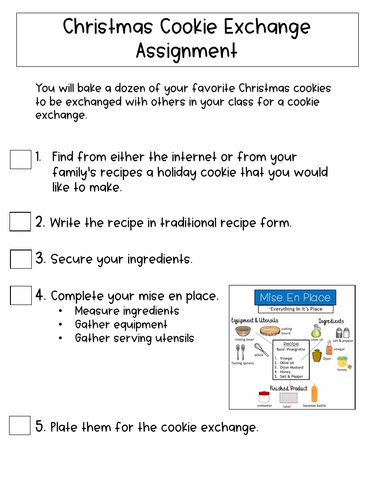 Christmas Cookie Exchange Lesson | Teaching Resources