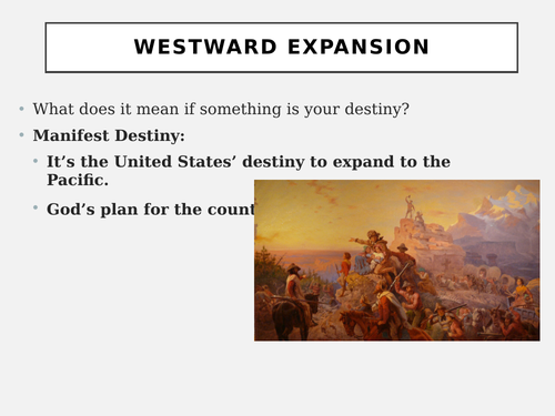 Westward Expansion Power Point | Teaching Resources