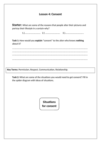Introducing Consent - KS3 (Key Stage 3) | Teaching Resources