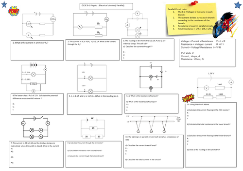 series and parallel circuits GCSE | Teaching Resources