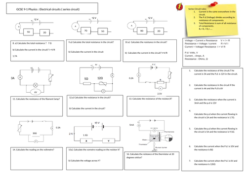 series and parallel circuits GCSE | Teaching Resources