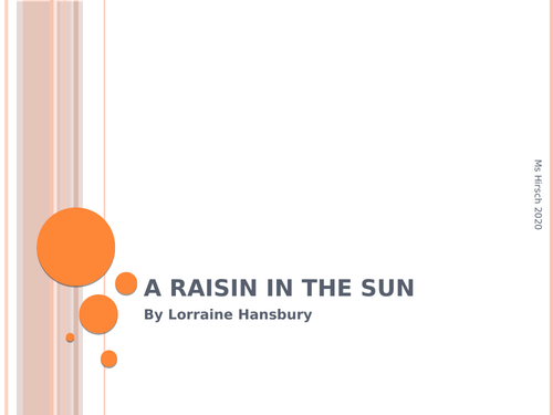 'A Raisin in the Sun' Full SOW | Teaching Resources