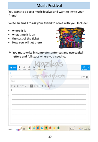 English Functional Skills Entry Level 1 Writing Workbook | Teaching ...