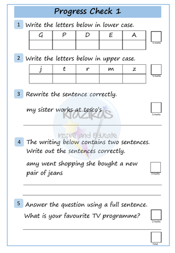 English Functional Skills Entry Level 1 Writing Workbook | Teaching ...