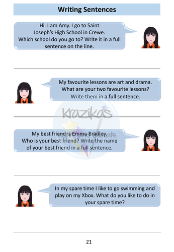 English Functional Skills Entry Level 1 Writing Workbook | Teaching ...