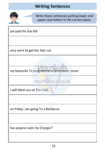 English Functional Skills Entry Level 1 Writing Workbook | Teaching ...