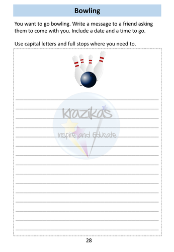 English Functional Skills Entry Level 1 Writing Workbook | Teaching ...