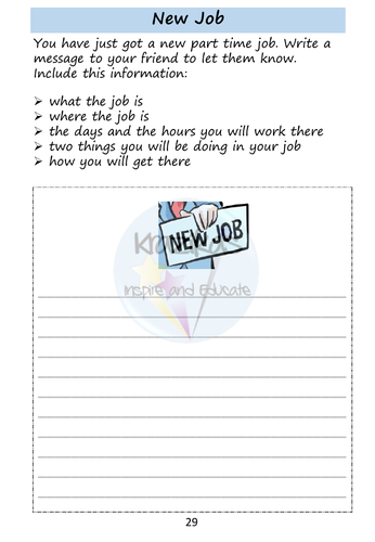 English Functional Skills Entry Level 1 Writing Workbook | Teaching ...