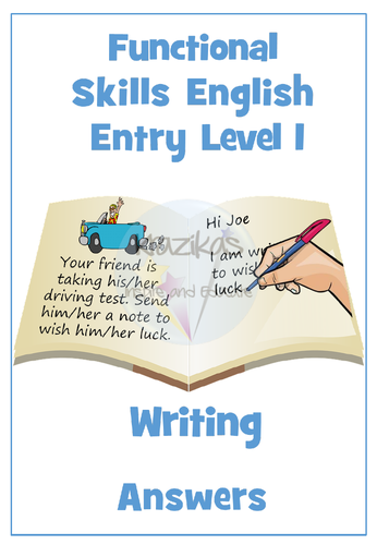 English Functional Skills Entry Level 1 Writing Workbook | Teaching ...