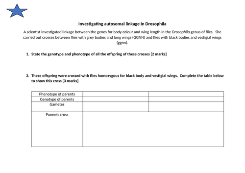 Autosomal linkage (Edexcel A-level Biology B) | Teaching Resources