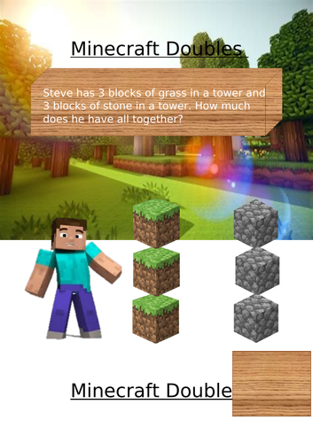 Minecraft Addition Worksheets | Teaching Resources