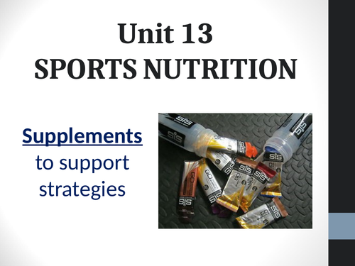 BTEC Level 3 Sport & Exercise Science: Unit 13 – Nutrition for Sport ...