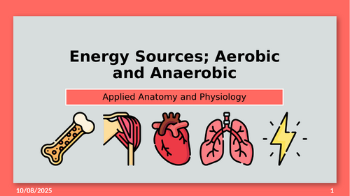 14. Energy Sources - Aerobic and Anaerobic Exercise | Teaching Resources