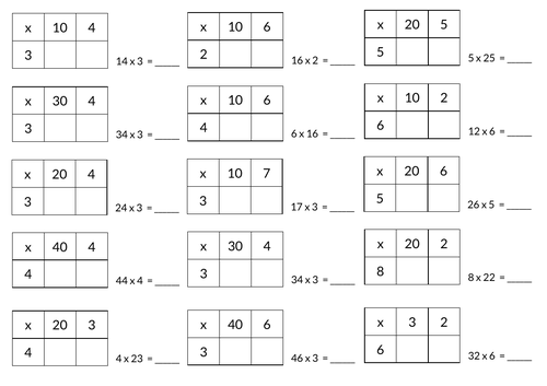 Grid Method Multiplication | Teaching Resources