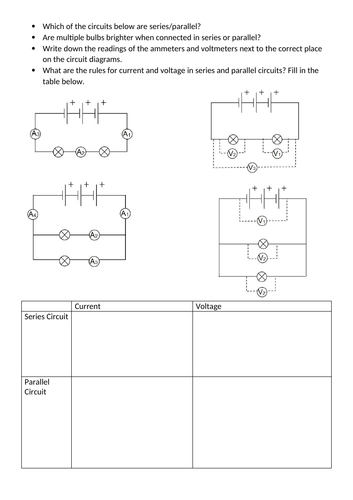 Voltage and Current Rules in Series and Parallel: Slides and Practice ...