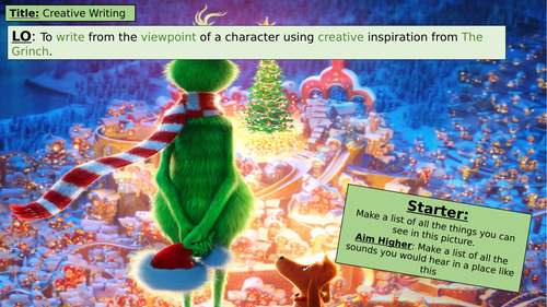 The Grinch Christmas Descriptive Writing | Teaching Resources