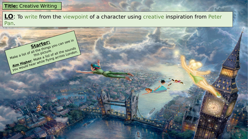 Peter Pan creative/descriptive writing | Teaching Resources