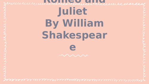 Romeo and Juliet: Introduction to Shakespeare, Prologue, Act 1 Scene 1 ...