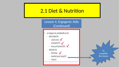 A Level PE: Diet & Nutrition (all lessons) | Teaching Resources