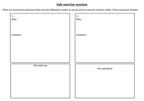 BTEC Sport & Exercise Science: Unit 10 - Physical Activity for ...