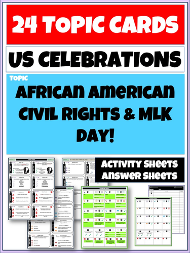 MLK Day African American Civil Rights | Teaching Resources