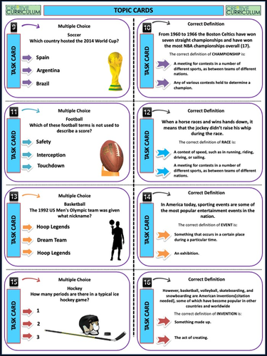 American Sports | Teaching Resources