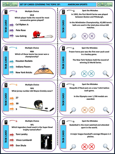 American Sports | Teaching Resources