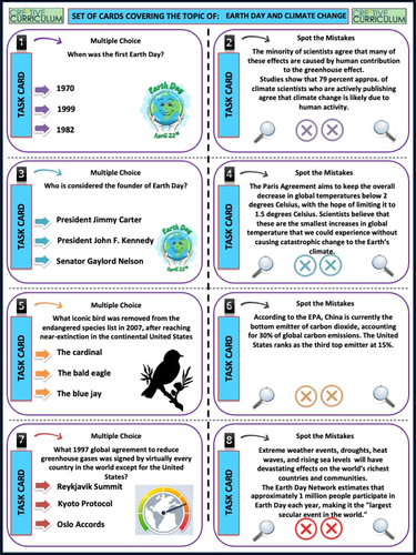 Earth Day Climate Change | Teaching Resources