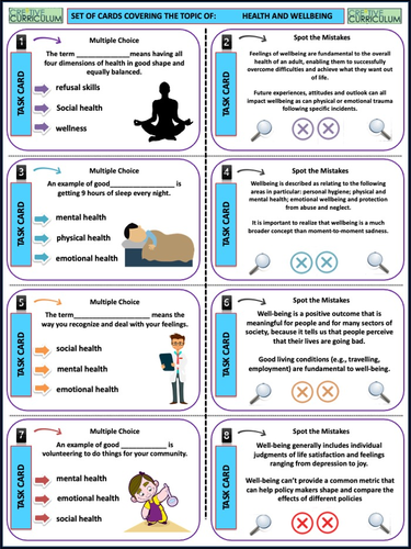 Health & Wellbeing | Teaching Resources