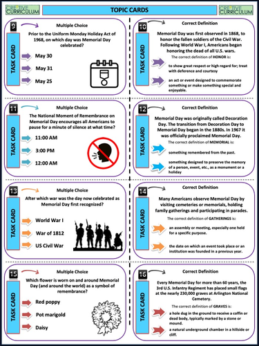 Memorial Day | Teaching Resources