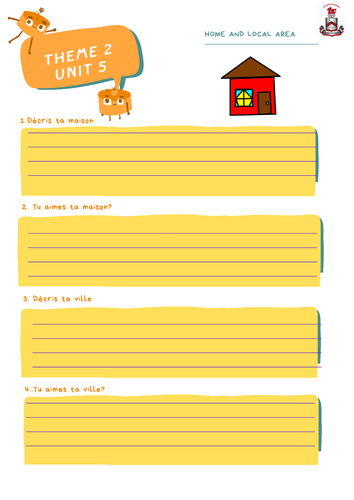 AQA French GCSE Speaking and Writing Folder Inserts | Teaching Resources