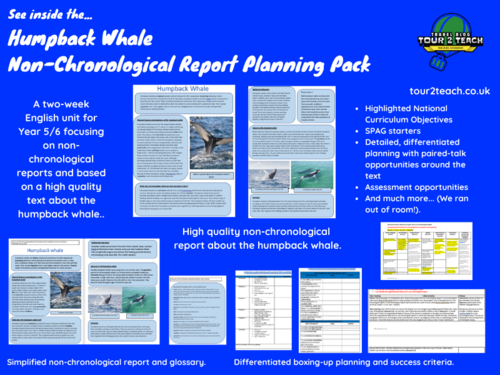 Humpback Whale: Non-Chronological Report Planning for Year 5/6 ...
