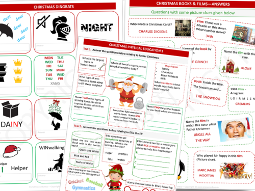 Christmas Activity Worksheets | Teaching Resources