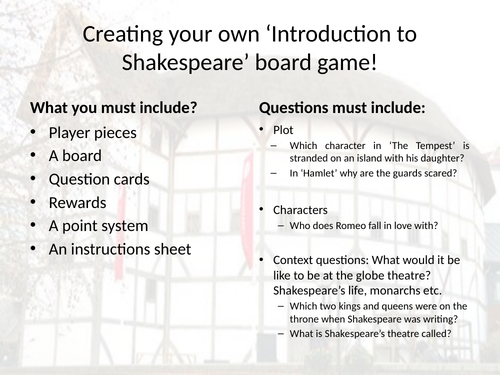 An Introduction to Shakespeare Yr 7 SOW | Teaching Resources