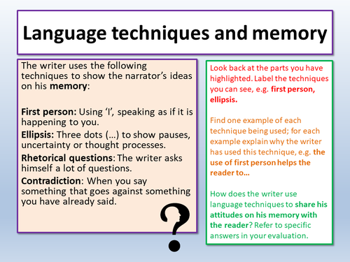 Eduqas English Language Structure | Teaching Resources