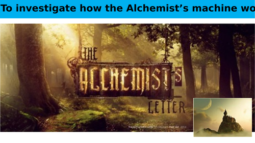 Narrative & Explanation - Alchemist Letter Writing - Week 1 | Teaching ...