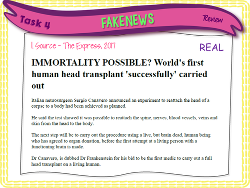 Fake News KS2 | Teaching Resources