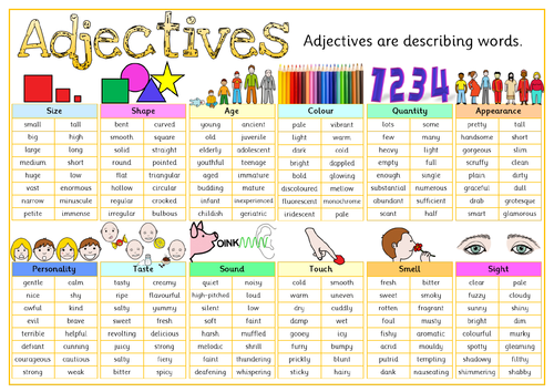 Adjectives Mats | Teaching Resources
