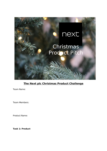 Business Studies Christmas Marketing Mix Project | Teaching Resources