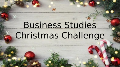 Business Studies Christmas Marketing Mix Project | Teaching Resources