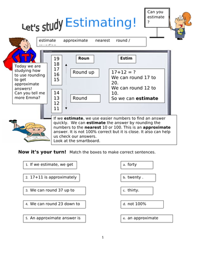 Estimating Numbers! | Teaching Resources