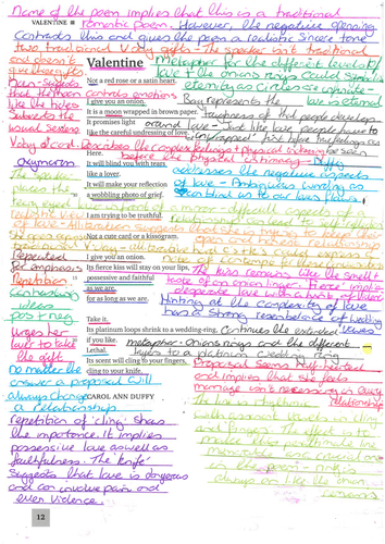 Valentine annotations | Teaching Resources