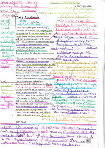 'Cozy Apologia' Annotations | Teaching Resources