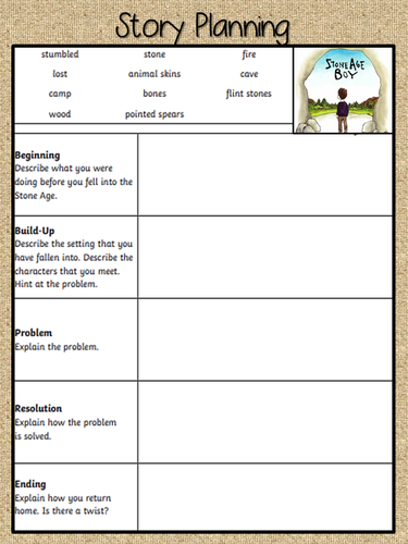 The Stone Age Boy by Satoshi Kitamura- Drama, Sequencing, Planning ...