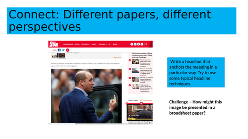 Eduqas Media- Newspapers- The Guardian and The Sun | Teaching Resources