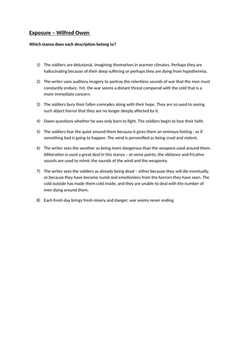 Exposure activities | Teaching Resources