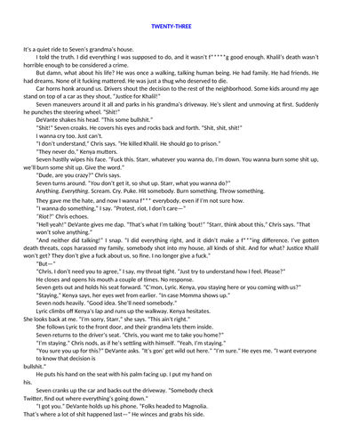The Hate U Give Novel - Full Scheme of Work | Teaching Resources