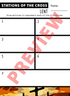 Stations Of The Cross Storyboard Activity | Teaching Resources