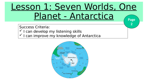 KS3 Antarctica SoW | Teaching Resources